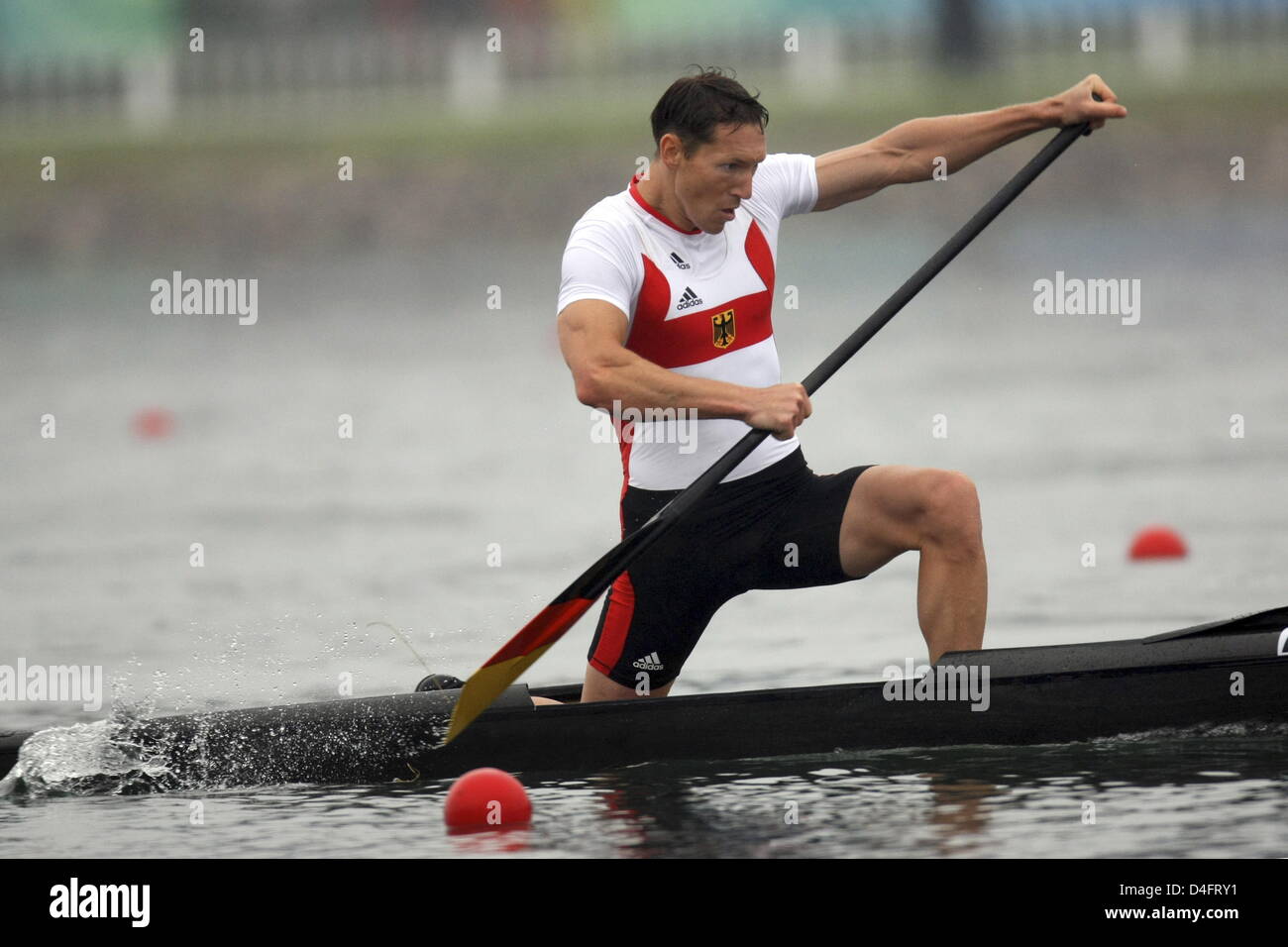 German Andreas Dittmer competes in the Canoe Single (C1) 500m Men ...