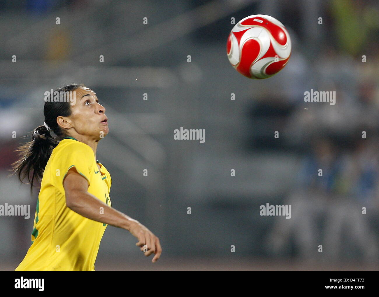 Marta of Brazil during the Women's football gold medal match between ...