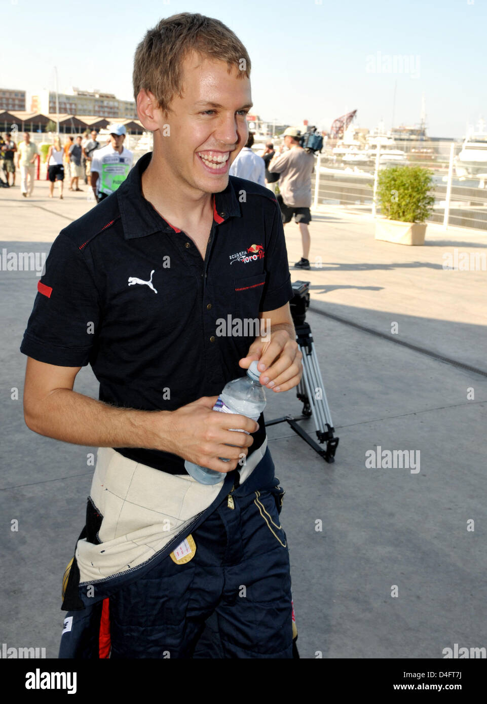 German Formula One driver Sebastian Vettel of Scuderia Toro Rosso ...