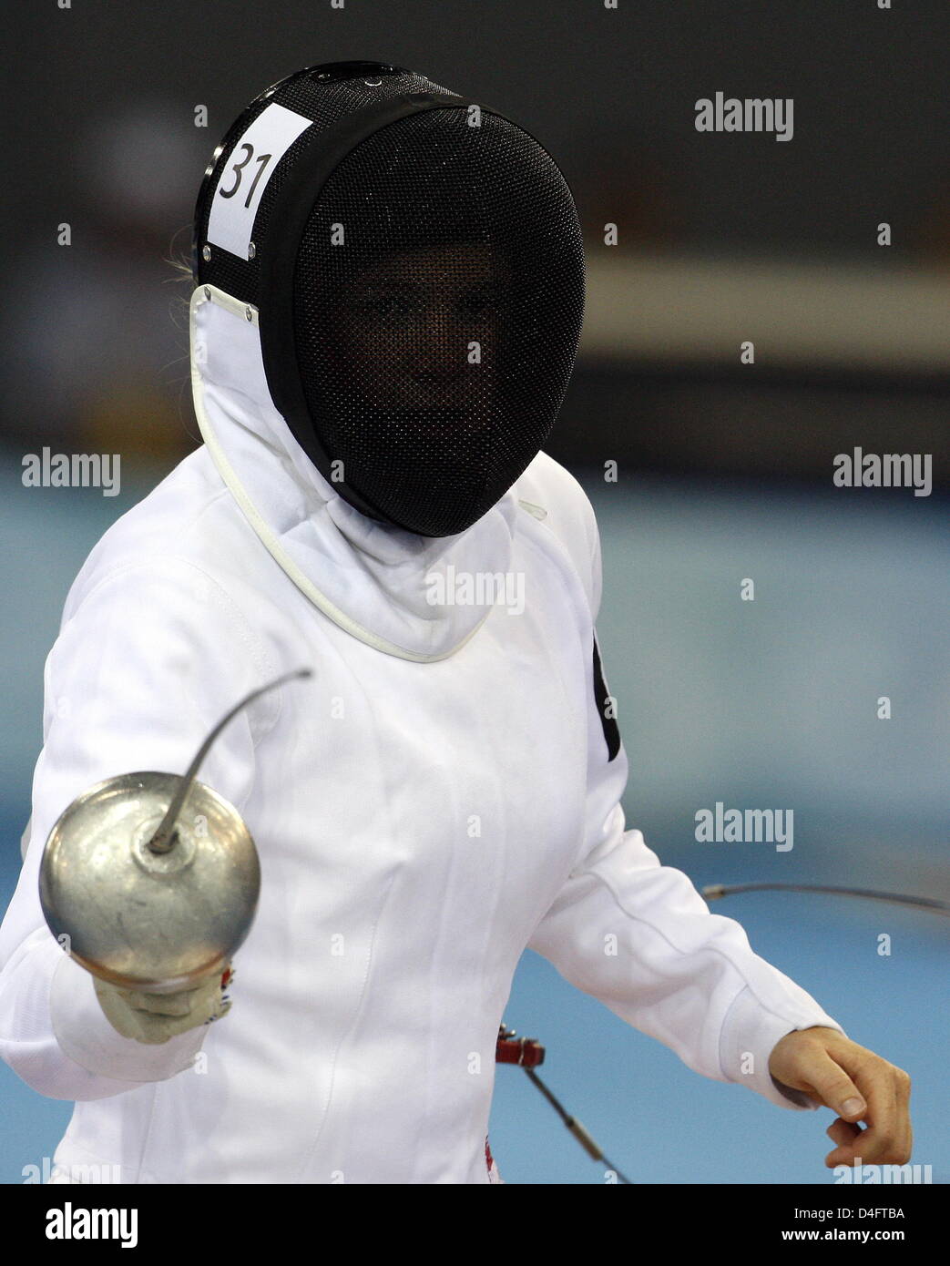Eva Trautmann of Germany fences during the women·s Fencing Epee One ...