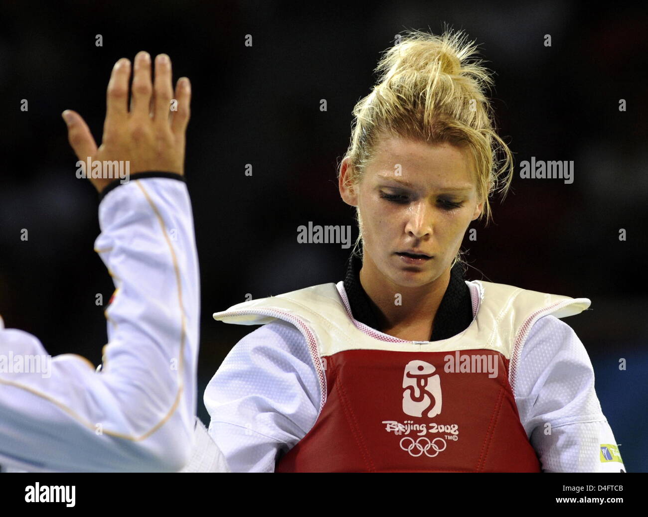 Helena Fromm of Germany llooks dejected after losing her fight against ...