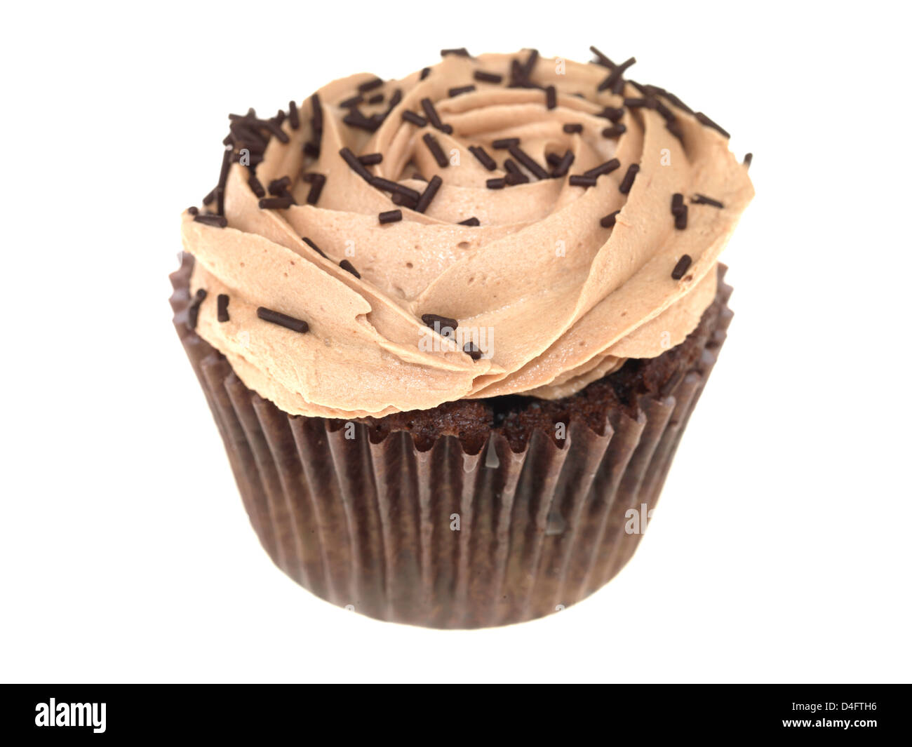 Single Individual Baked Fancy Cup Cake With Decorative Coloured Icing ...