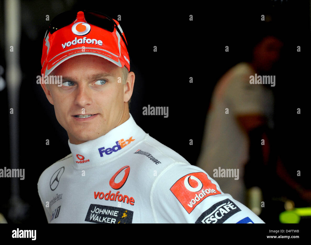 Finnish Formula One driver Heikki Kovalainen of McLaren Mercedes smiles ...