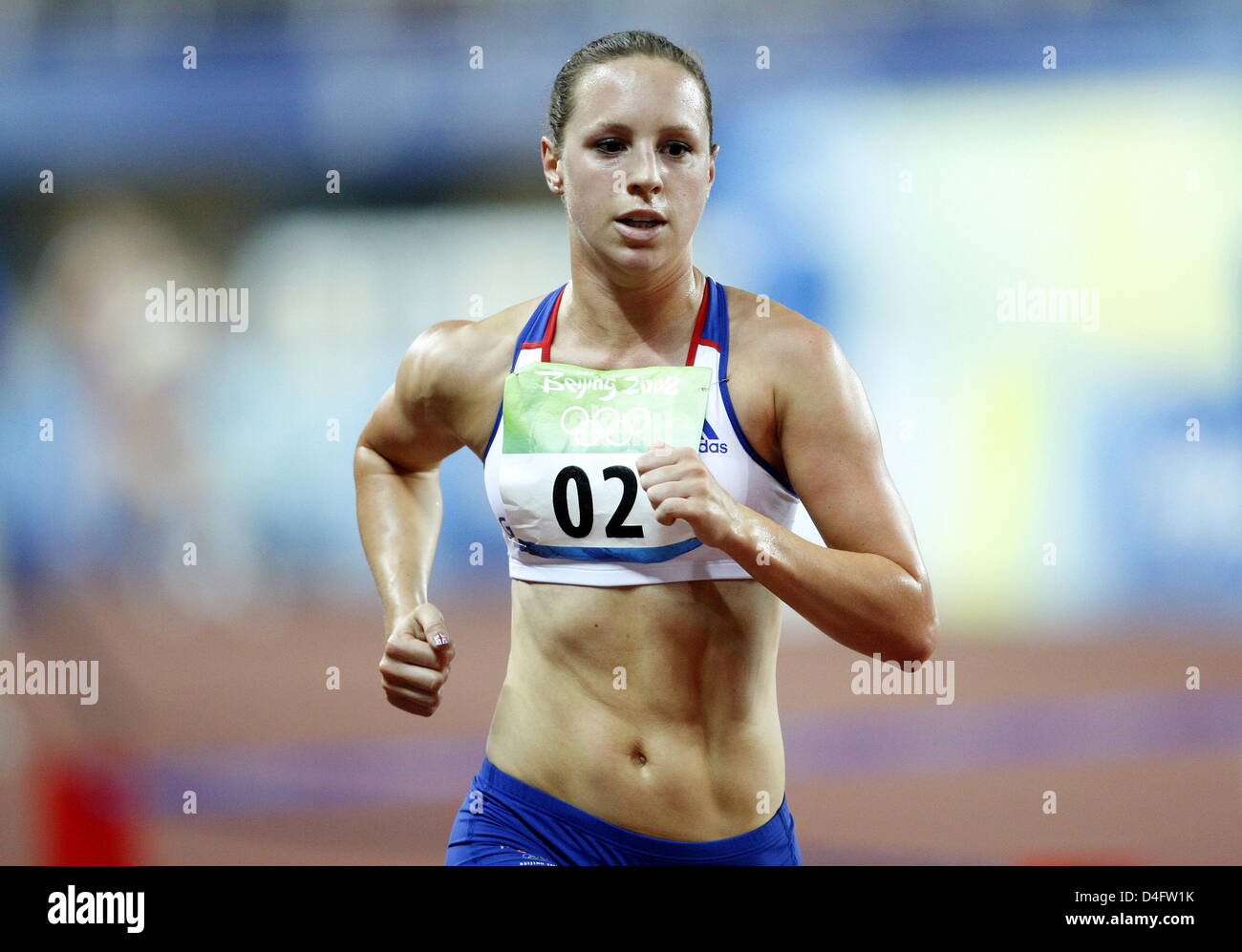 Second placed Heather Fell of Great Britain competes in the Women's ...