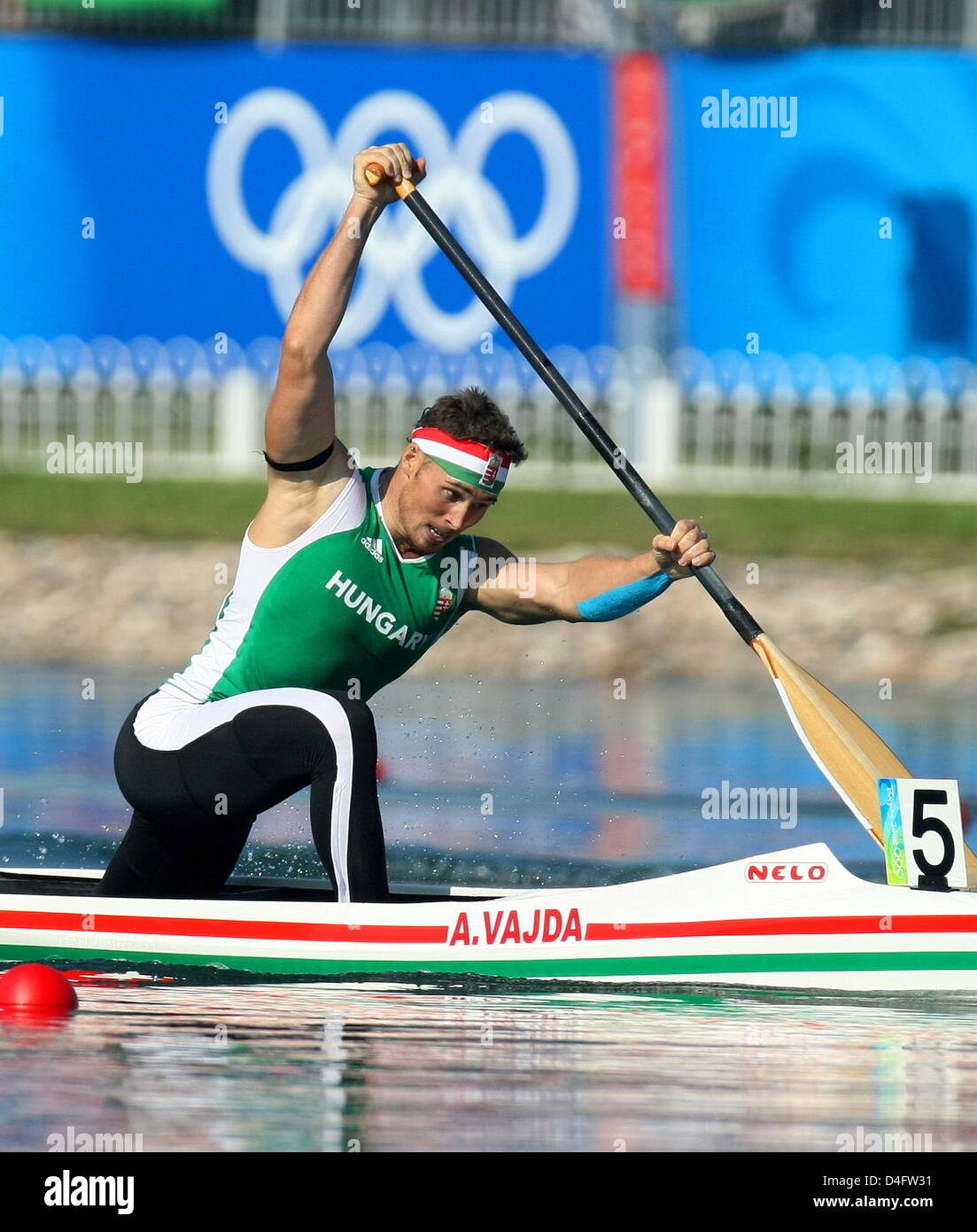 Attila Sandor Ajda of Hungary competes in Canoe Single (C1) 1000m Men ...