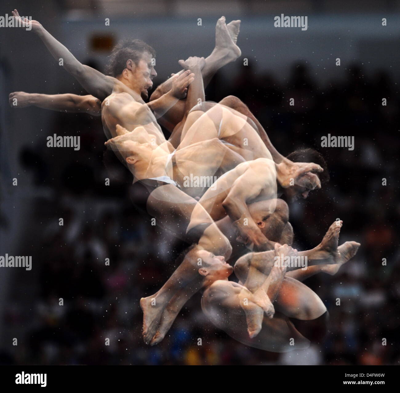 German diver Sascha Klein competes during men's 10m platform semifinal ...