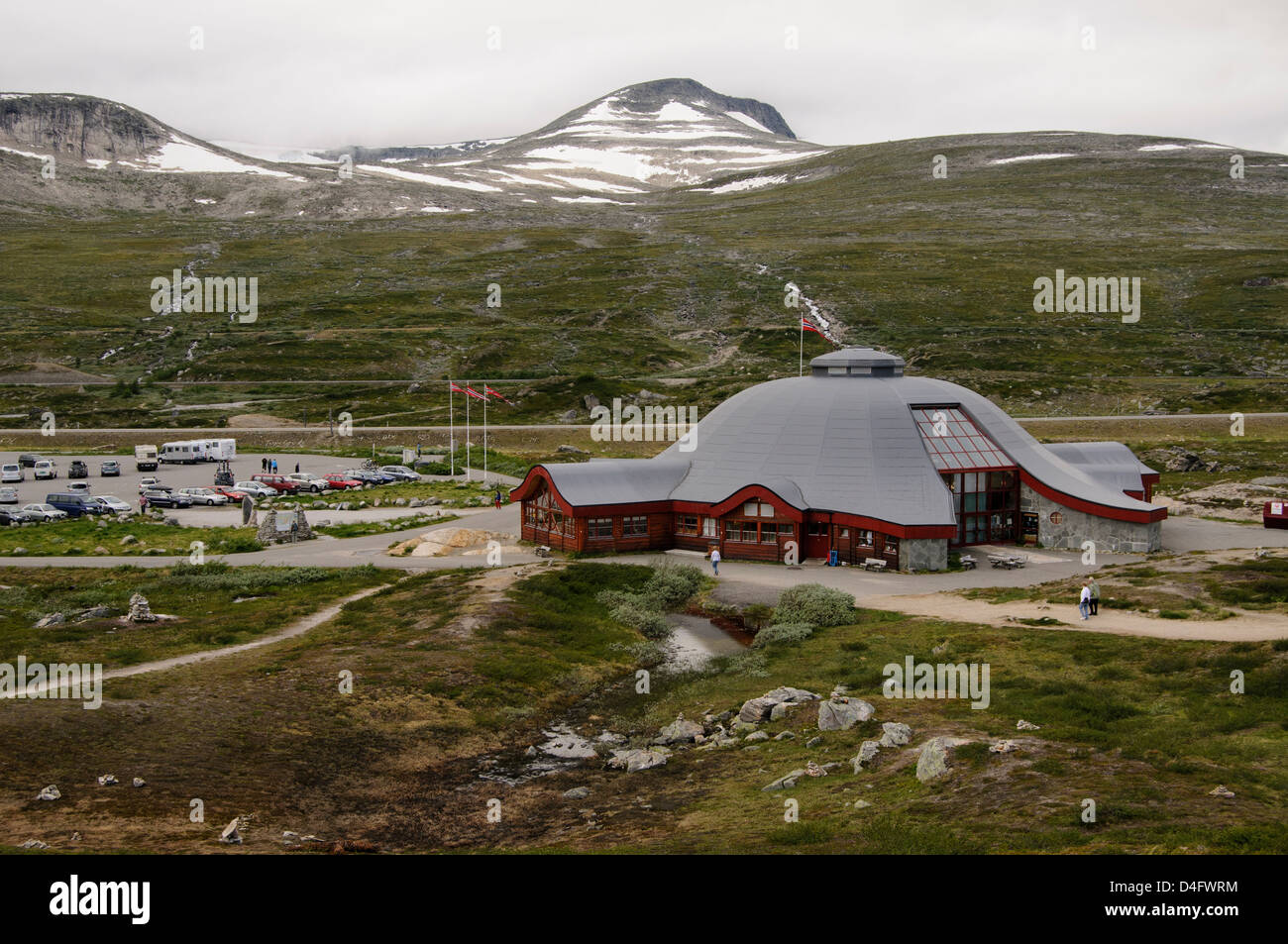 Arctic Circle visitor centre in Norway, 66º 33" north Stock Photo - Alamy
