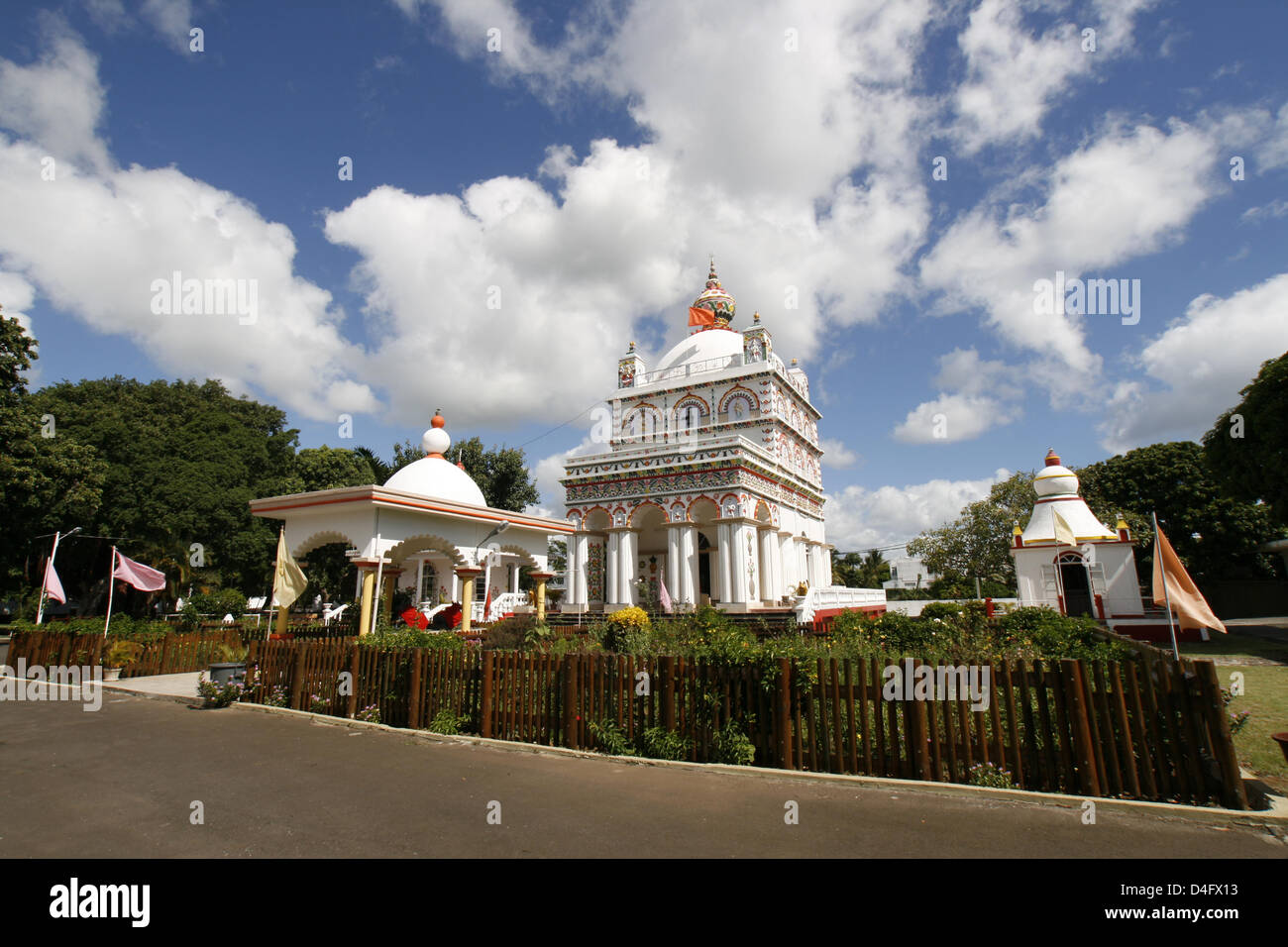 The picture shows the Maheswarnath temple in Triolet, the largest Hindu ...