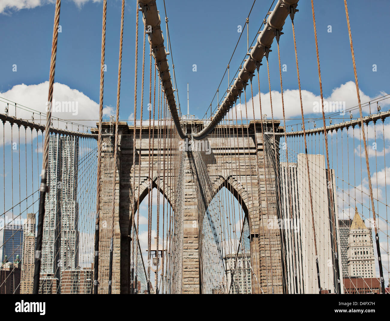 Urban bridge and city cityscape Stock Photo - Alamy