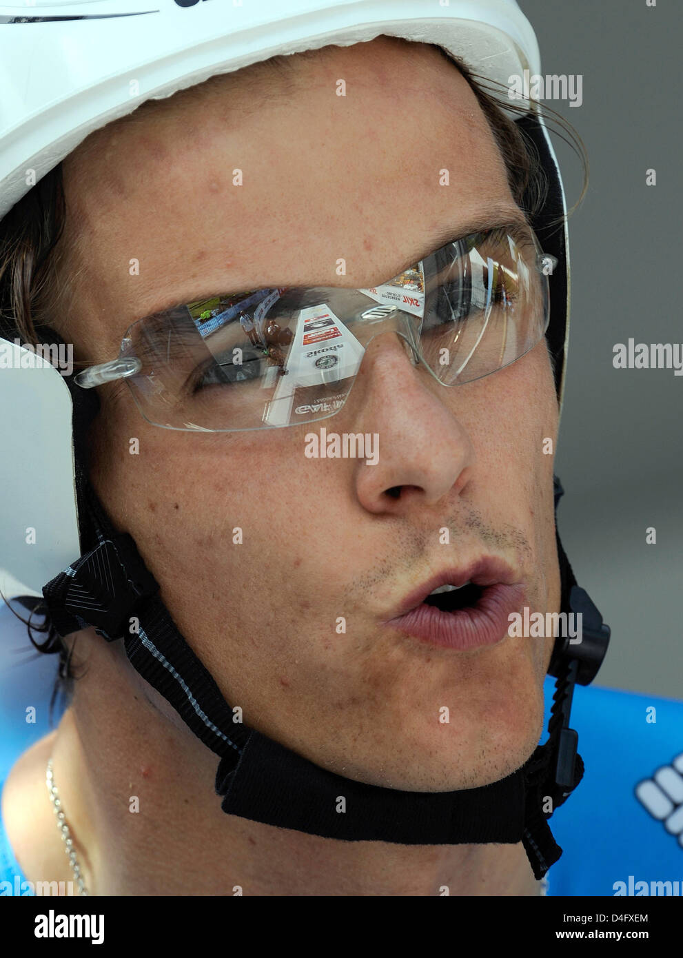 Germany's Linus Gerdemann of Team Columbia cycles the Tour of Germany's ...