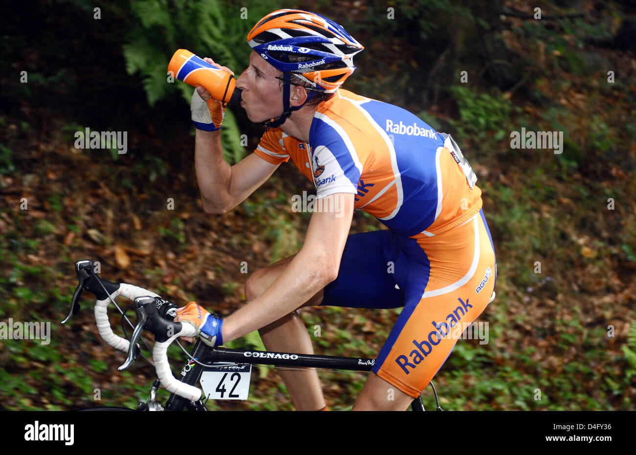 Dutch Bauke Mollema (Team Rabobank) rides during the 3rd stage (214,9km ...
