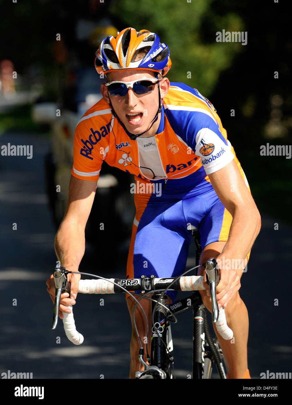 Dutch Bauke Mollema of Team Rabobank cycles the Tour of Germany's 1st ...