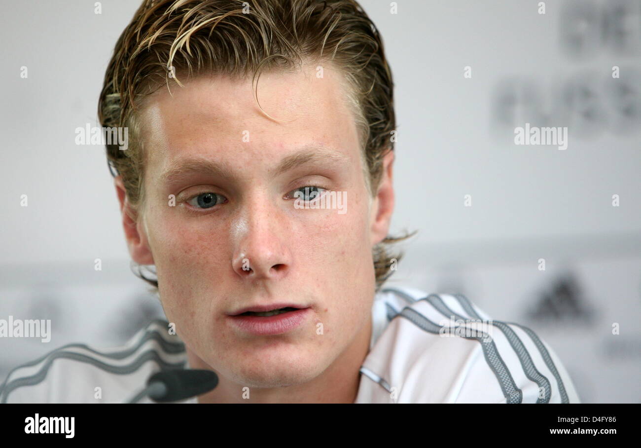 German international Marcell Jansen is pictured at a press conference ...