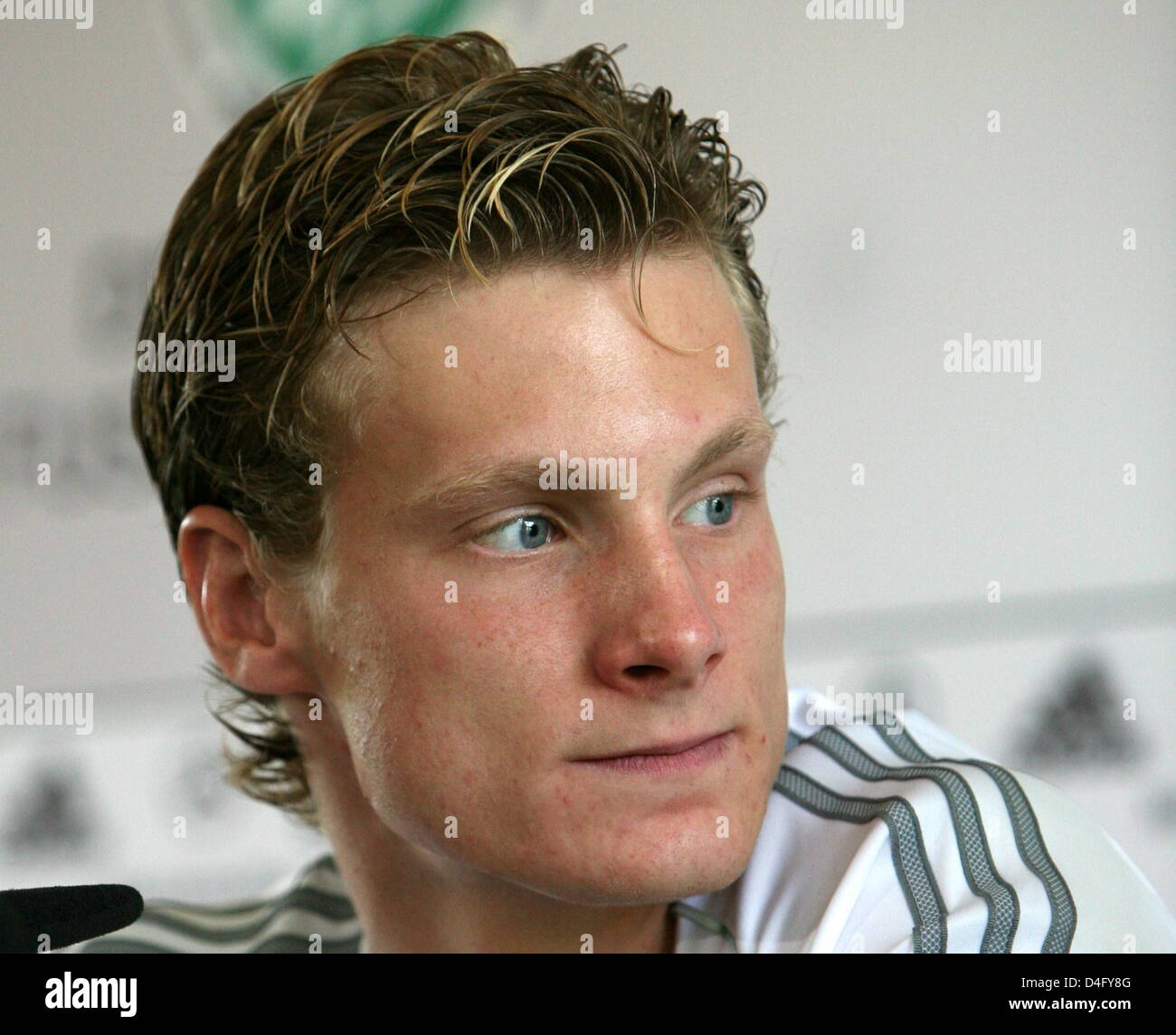 German international Marcell Jansen is pictured at a press conference of the German national ...