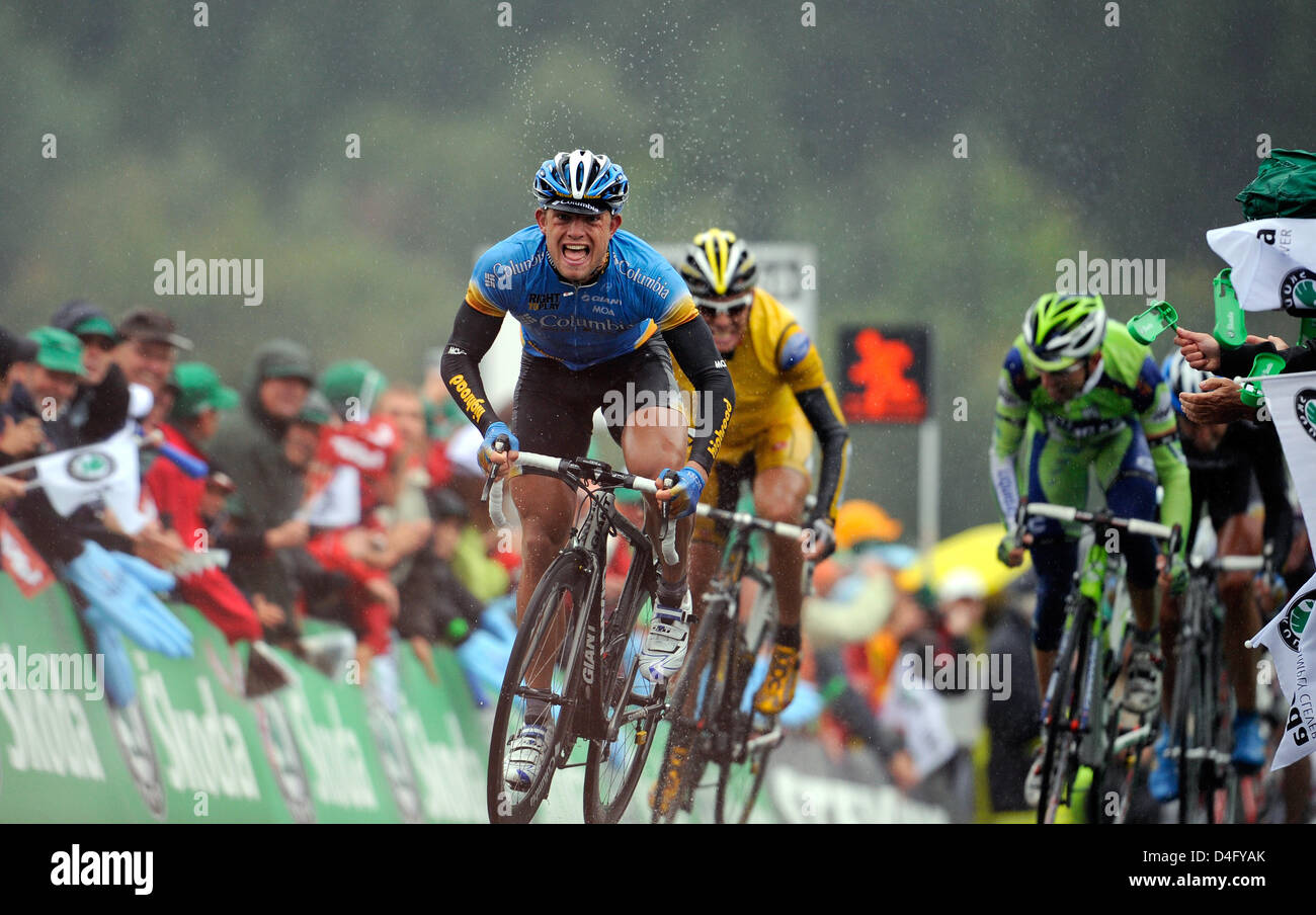 German cyclist Gerald Ciolek of Team Columbia sprints during the 5th ...