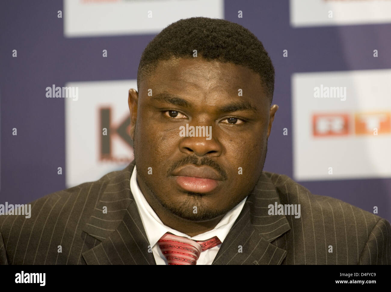 Nigerian WBC heavyweight Champion Samuel Peter poses for the ...