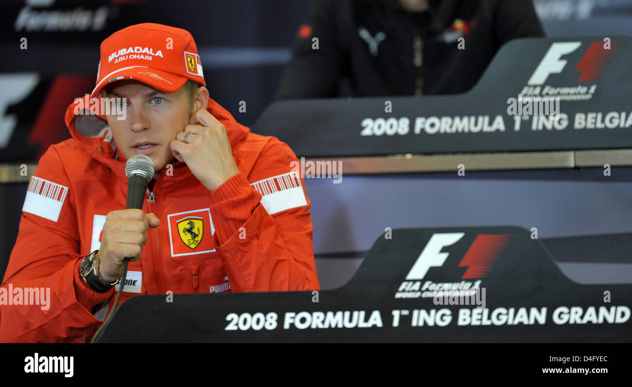 Finnish Formula One driver Kimi Raikkonen of Scuderia Ferrari pictured ...