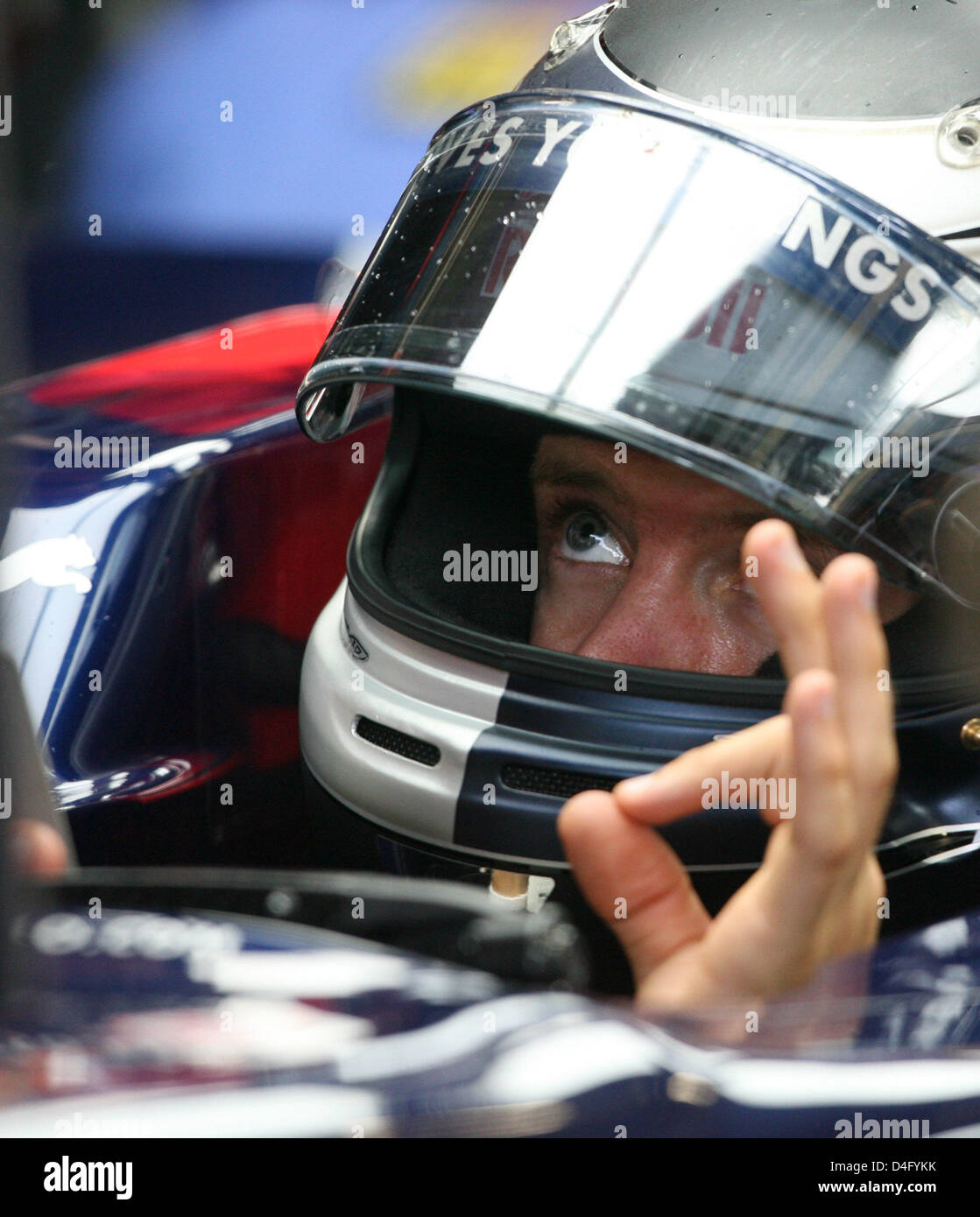 Head shot driver helmet f1 hi-res stock photography and images - Alamy