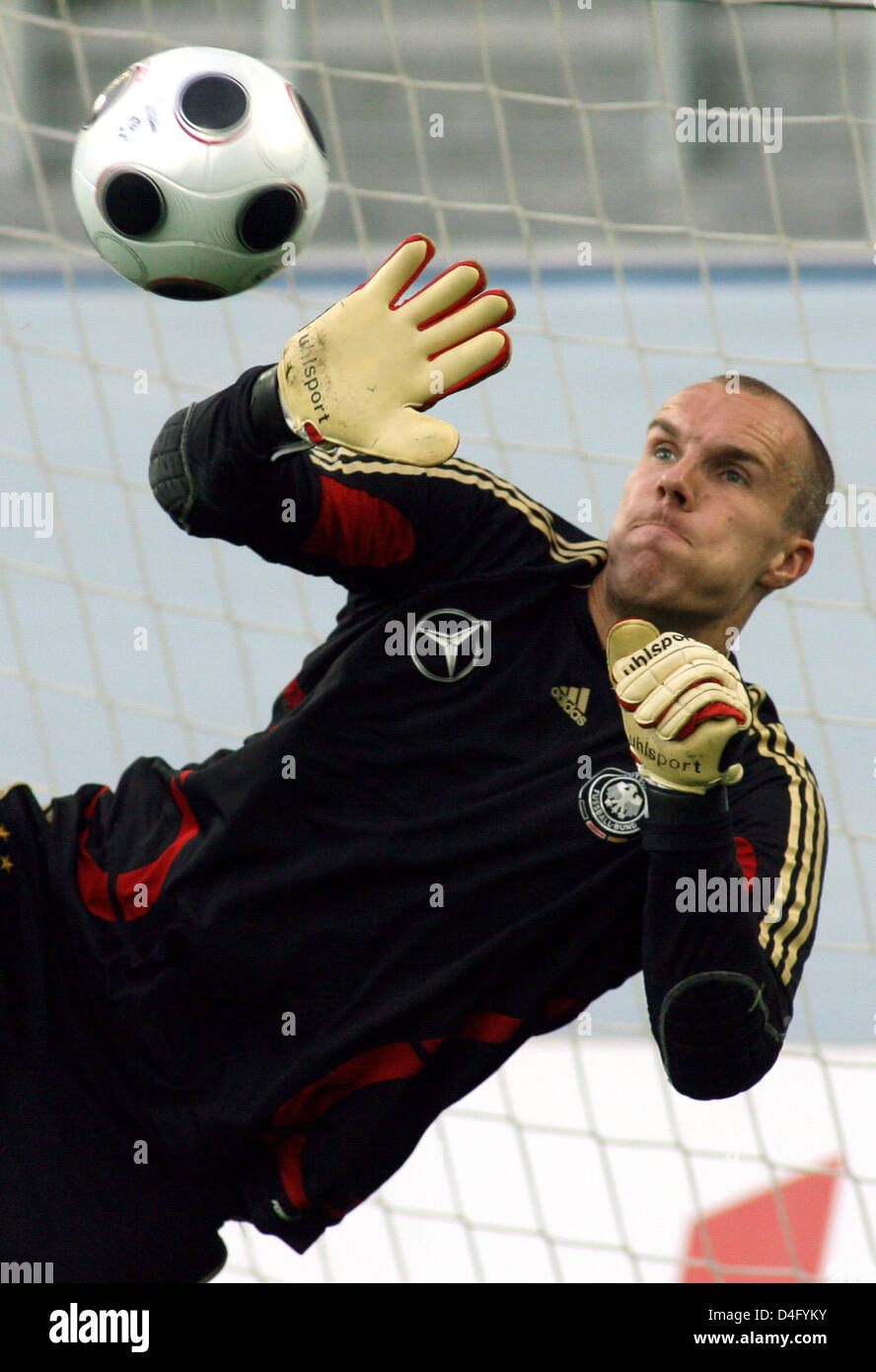 German international goalie Robert Enke pictured during the national ...