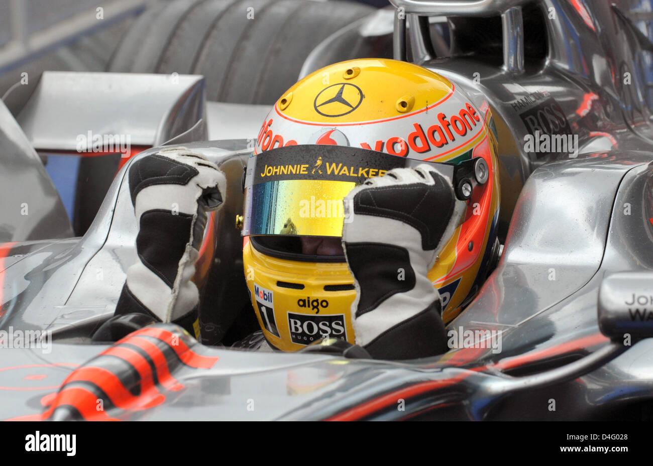 British Formula One driver Lewis Hamilton of McLaren Mercedes ...