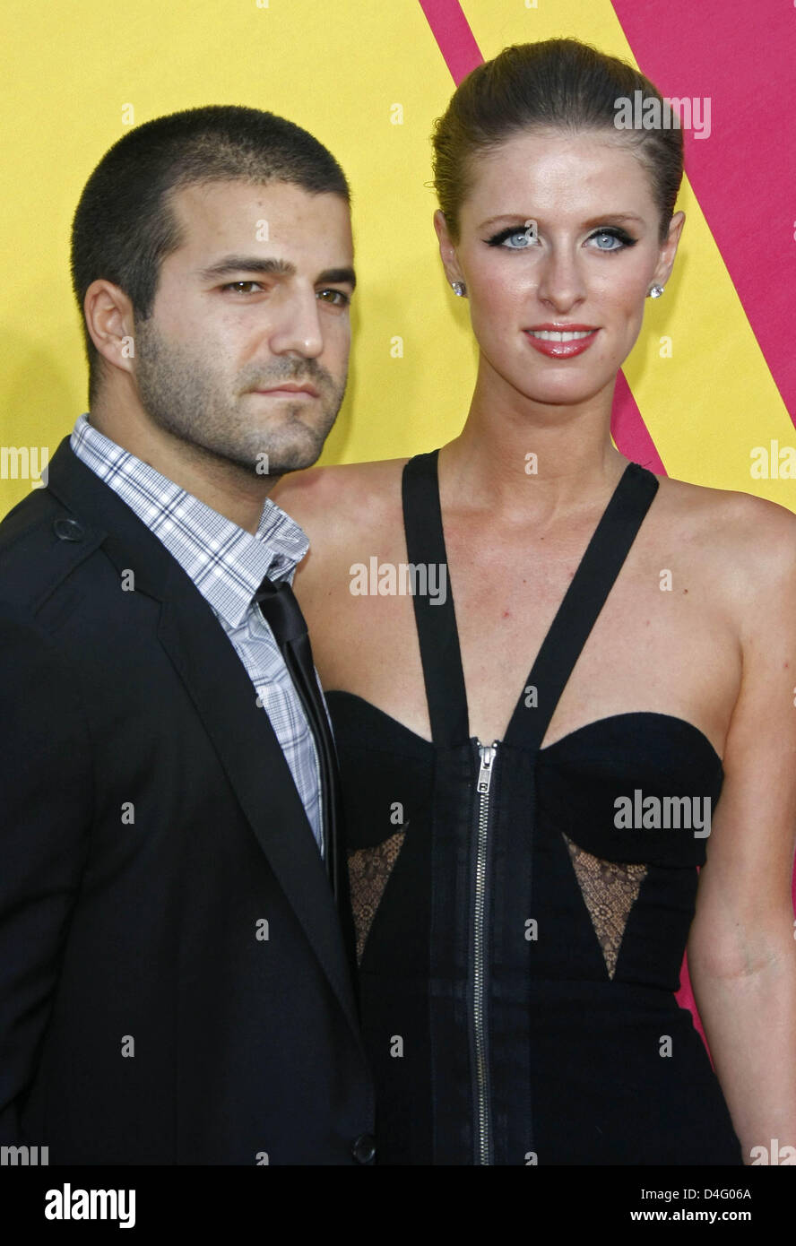Nikki Hilton and David Katzenberg arrive at the 2008 MTV Video Music ...