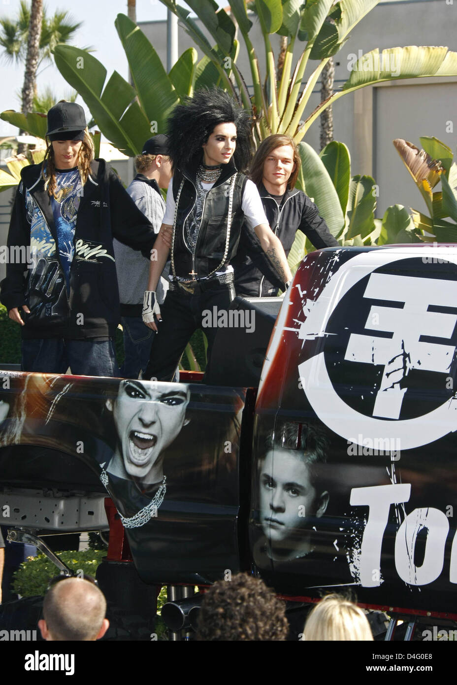 Bill Kaulitz (L-R), Gustav Schaefer,Tom Kaulitz and Georg Listing of ...