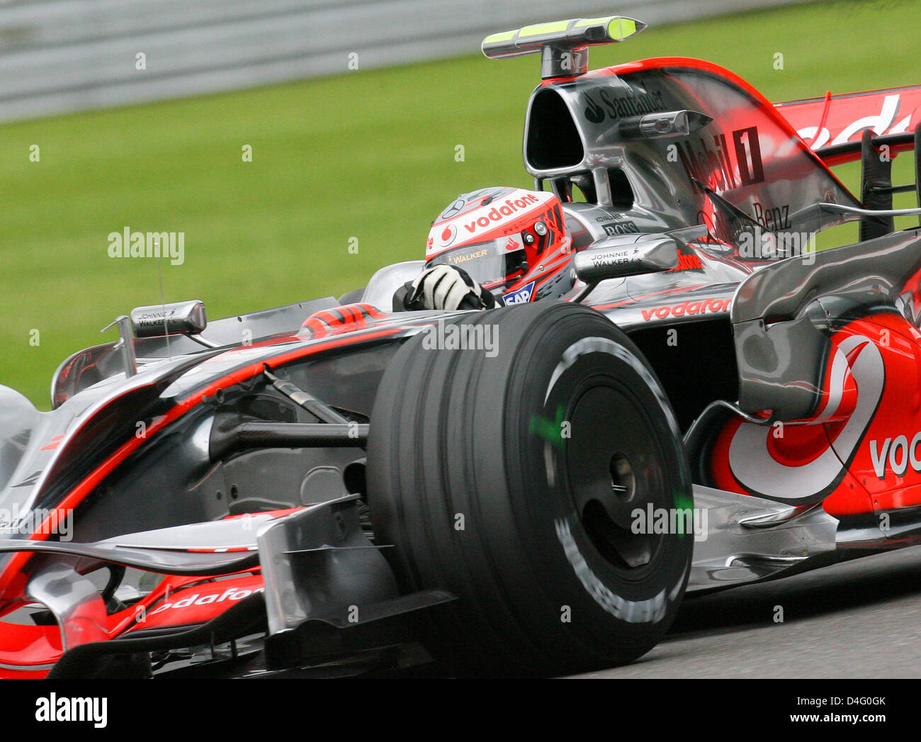 Finish Formula One driver Heikki Kovalainen of McLaren Mercedes is ...