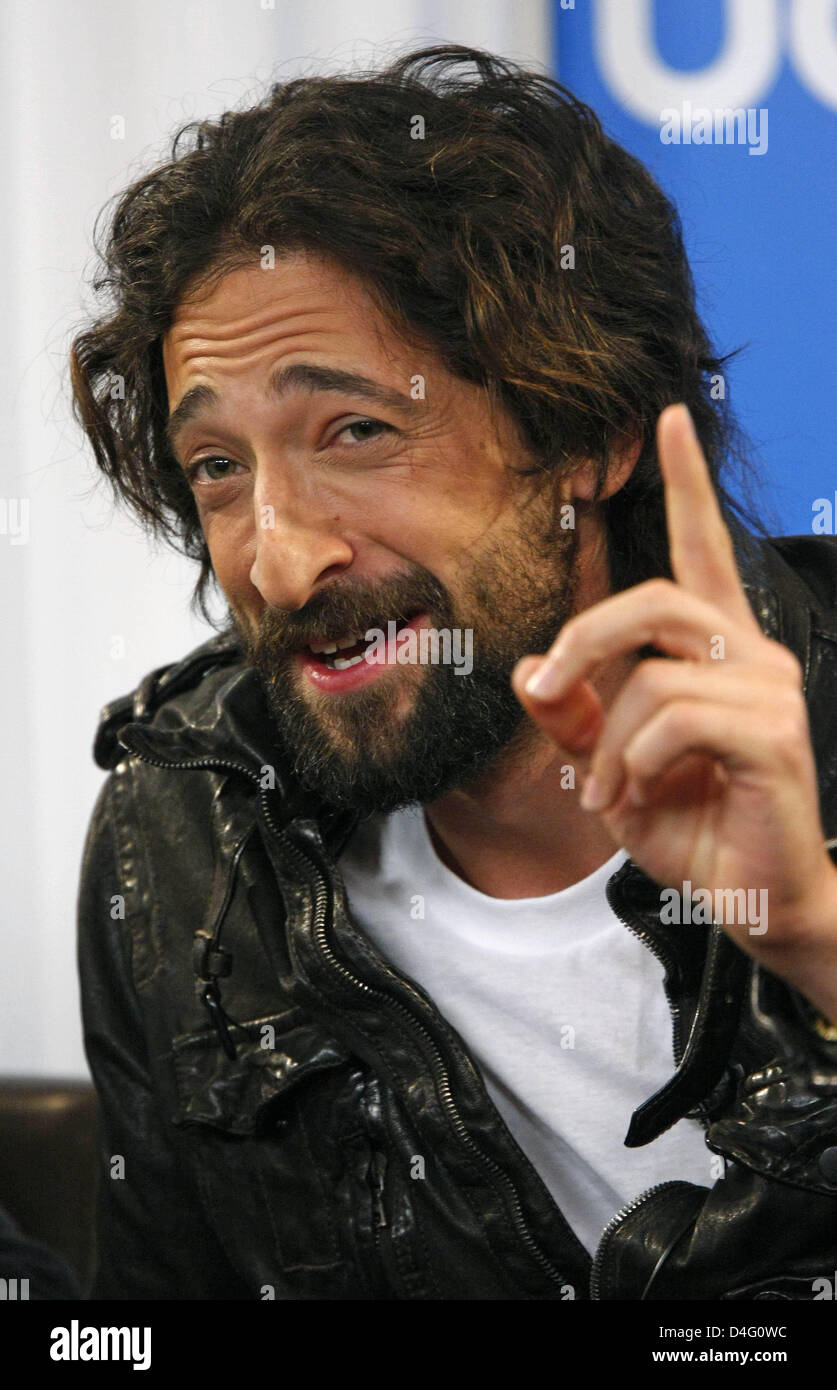 Actor Adrien Brody is pictured at the press conference of the film 'The ...