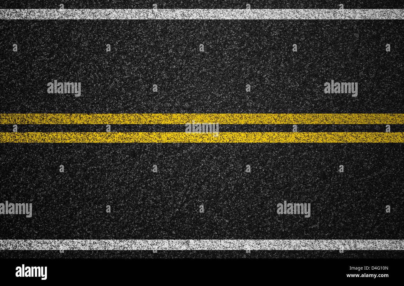 Asphalt highway with road markings background Stock Photo - Alamy