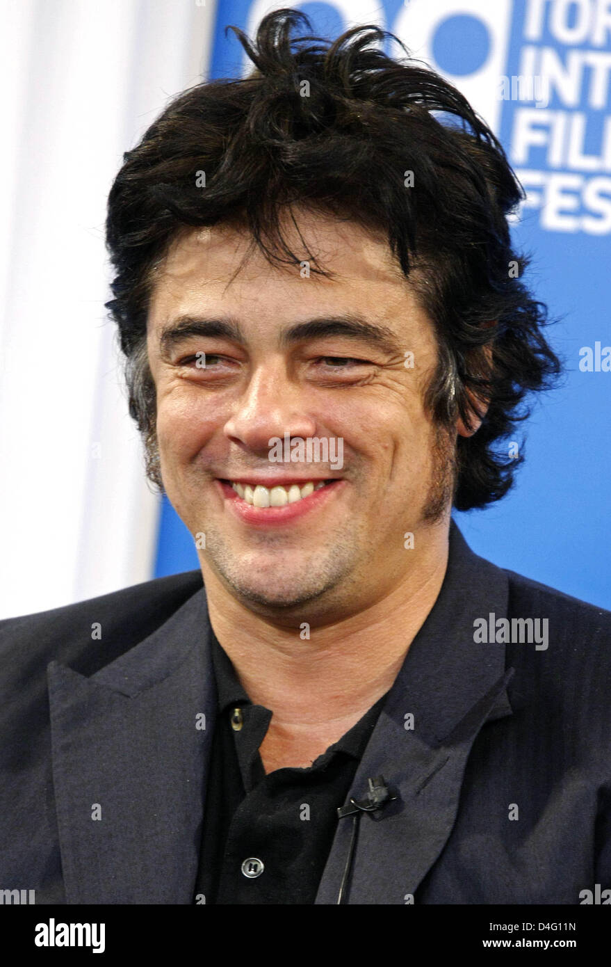 Puerto Rican actor Benicio del Toro is pictured at a press conference ...