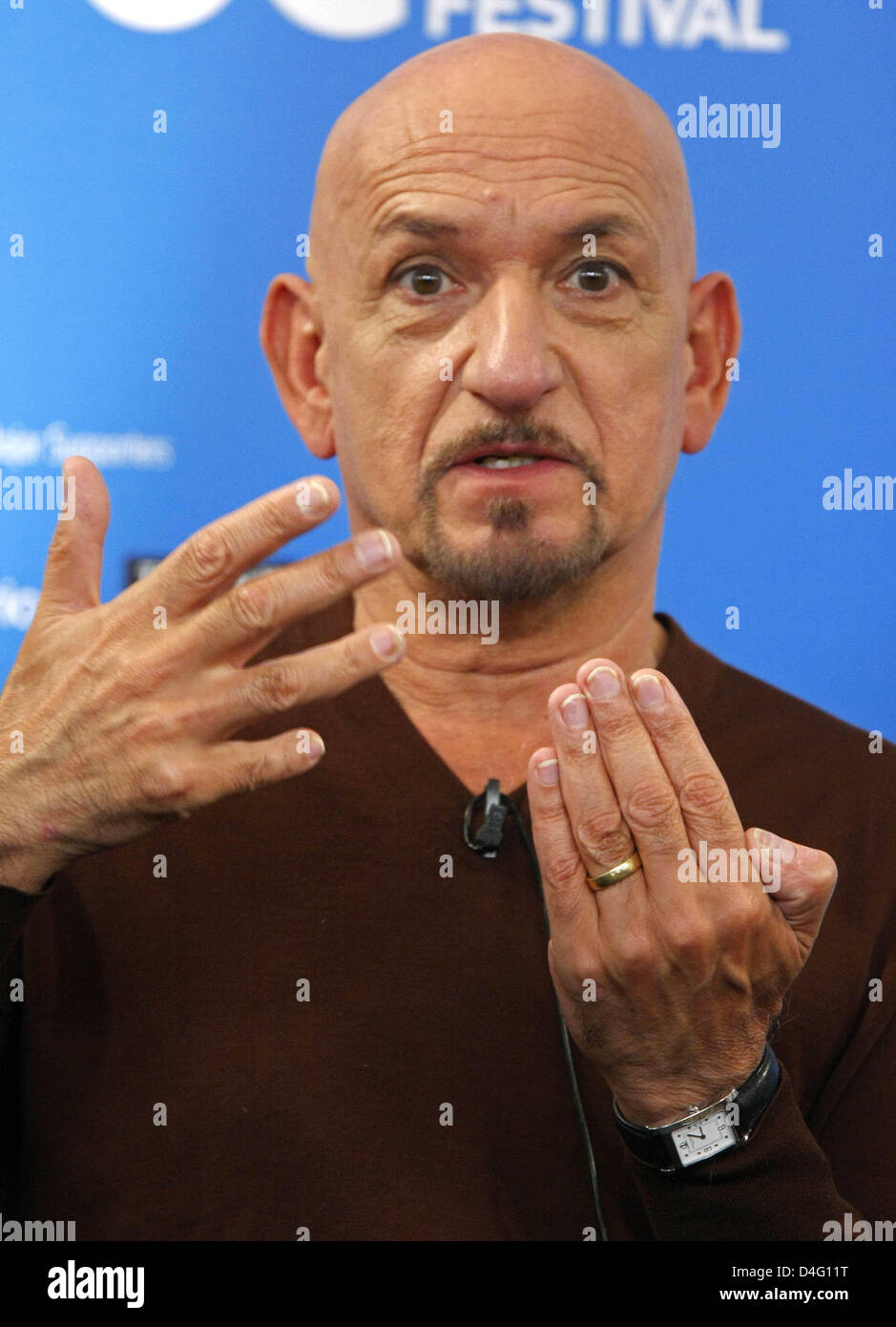 British actor Ben Kingsley is pictured at a press conference of the ...