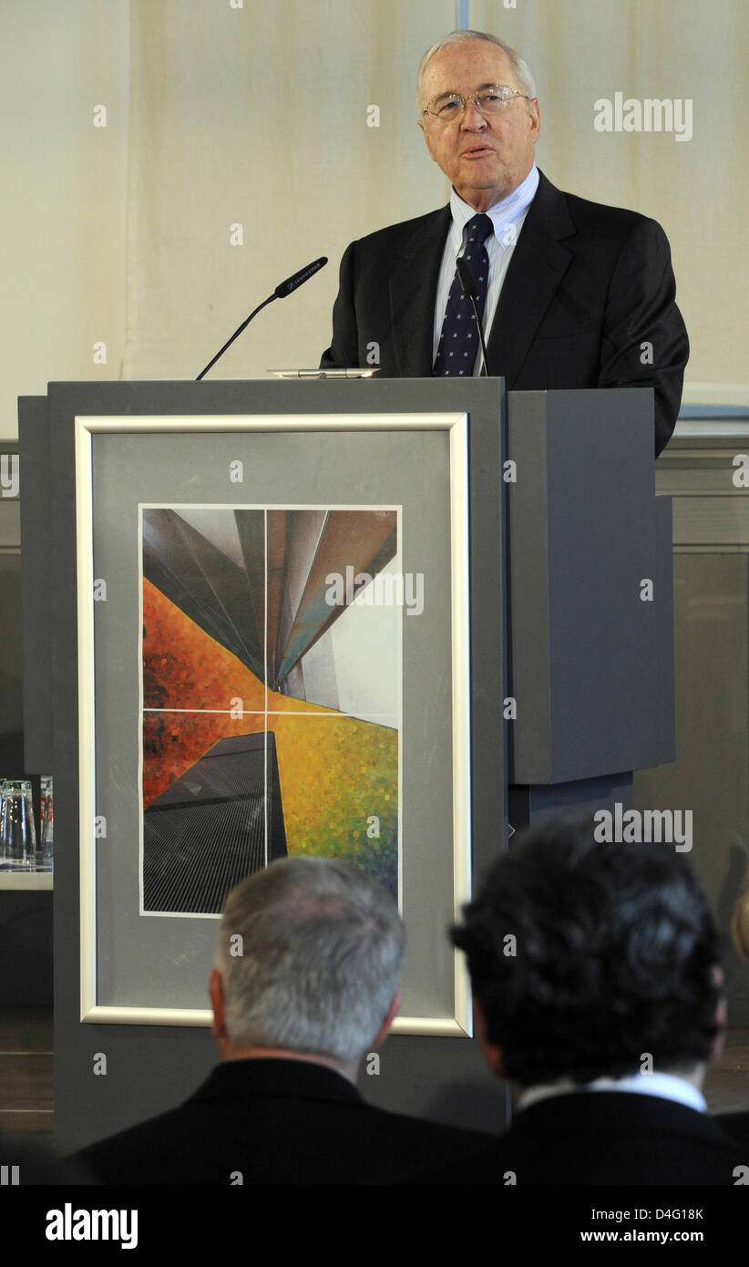 US Ambassador to Germany William R. Timken delivers aspeech during a ...