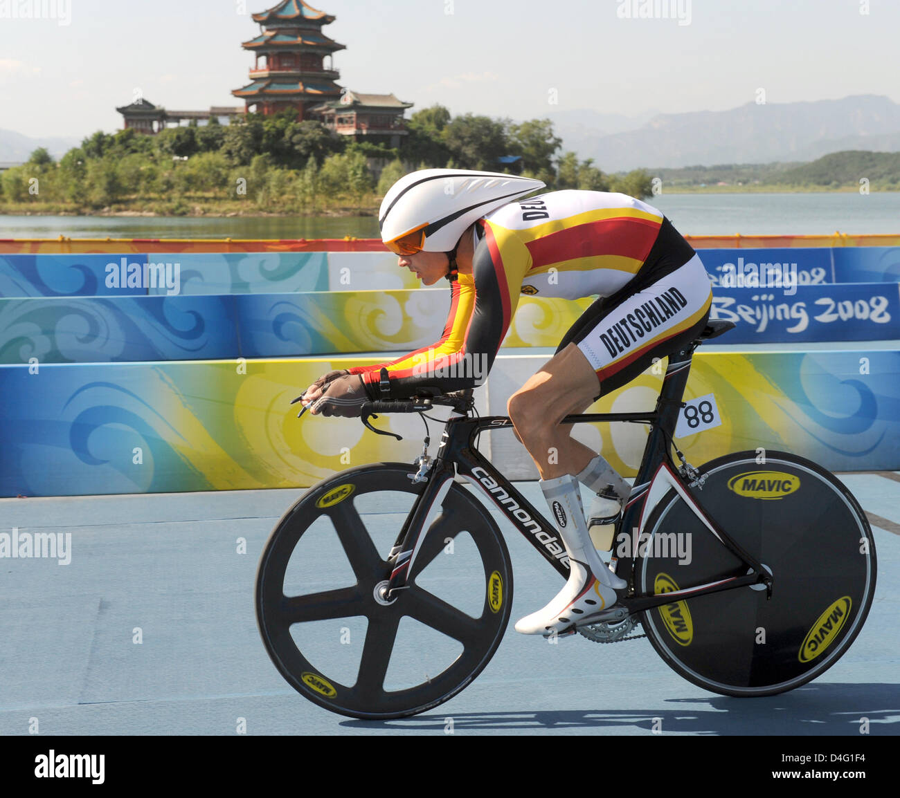 The photo shows Michael Teuber from Germany, seen during the individual ...