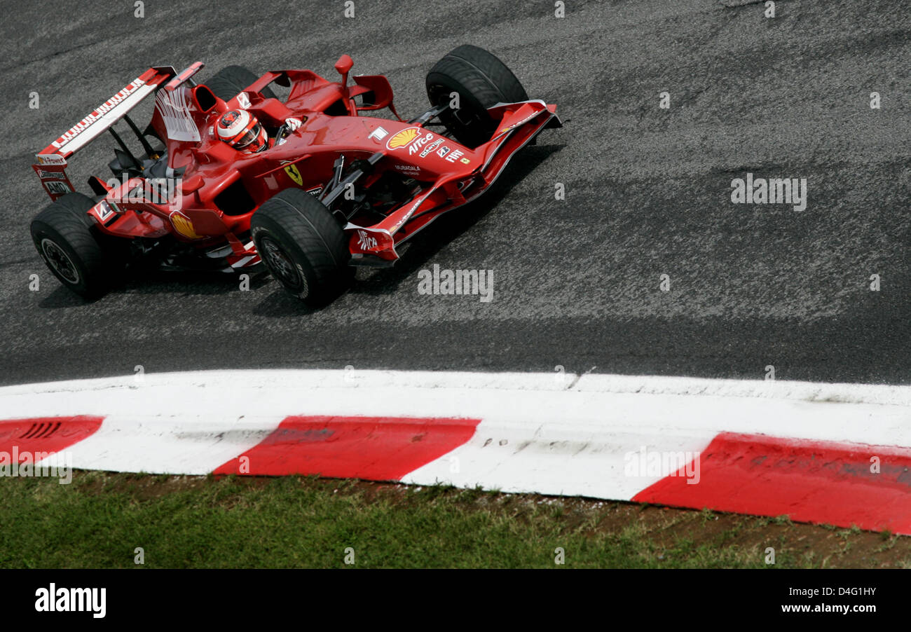 Finnish Formula One driver Kimi Raikkonen of Scuderia Ferrari pictured ...
