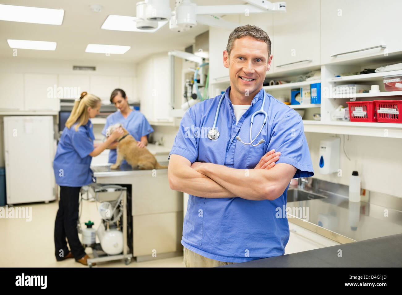 Sitting operating smiling expertise hi-res stock photography and images ...