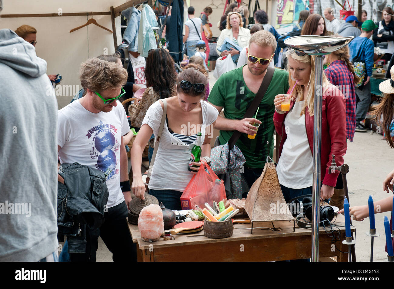 Berlin, Germany, flea market on the RAW terrain Stock Photo - Alamy