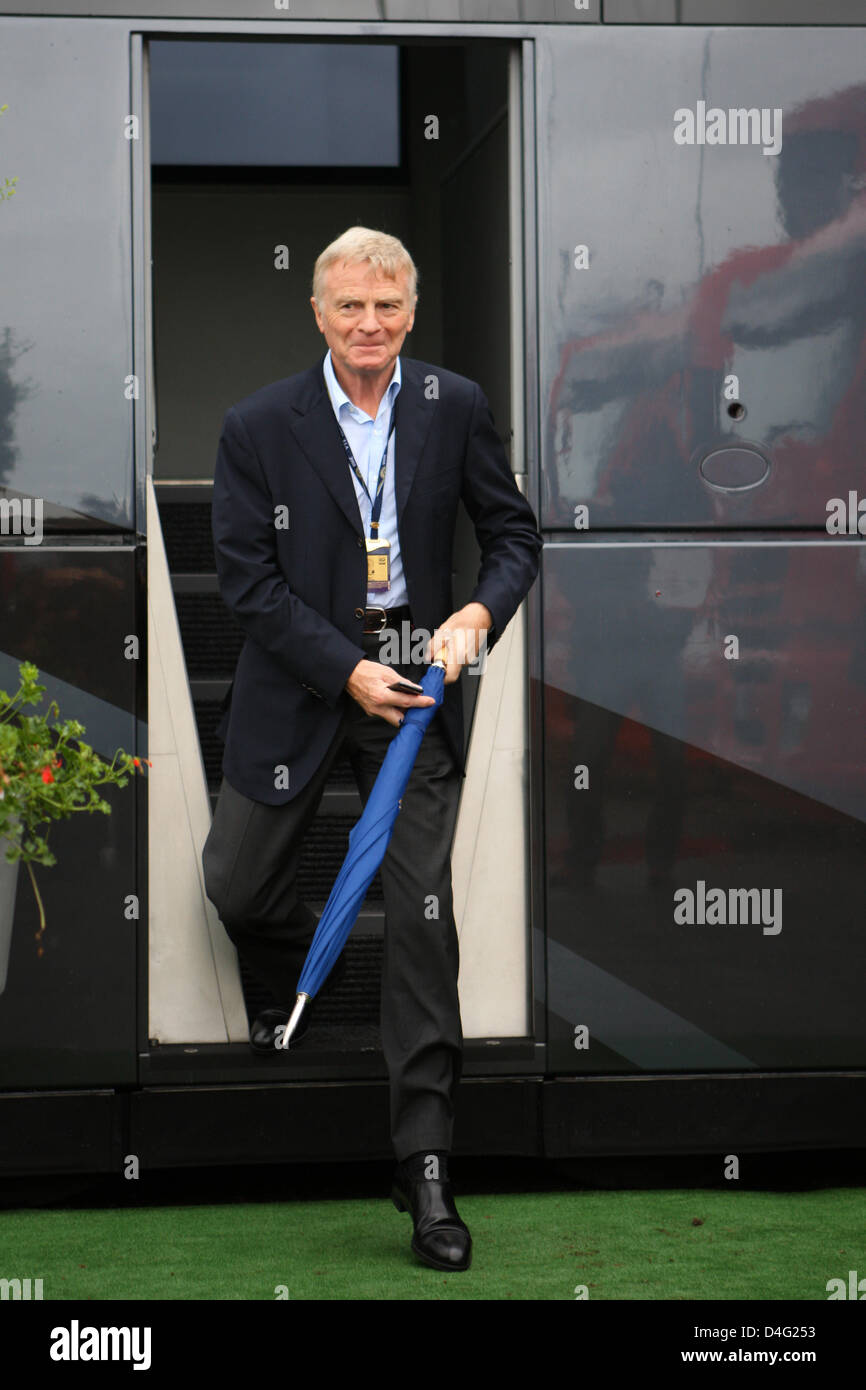 FIA President Max Mosley pictured in the paddock ahead of the Formula 1 ...