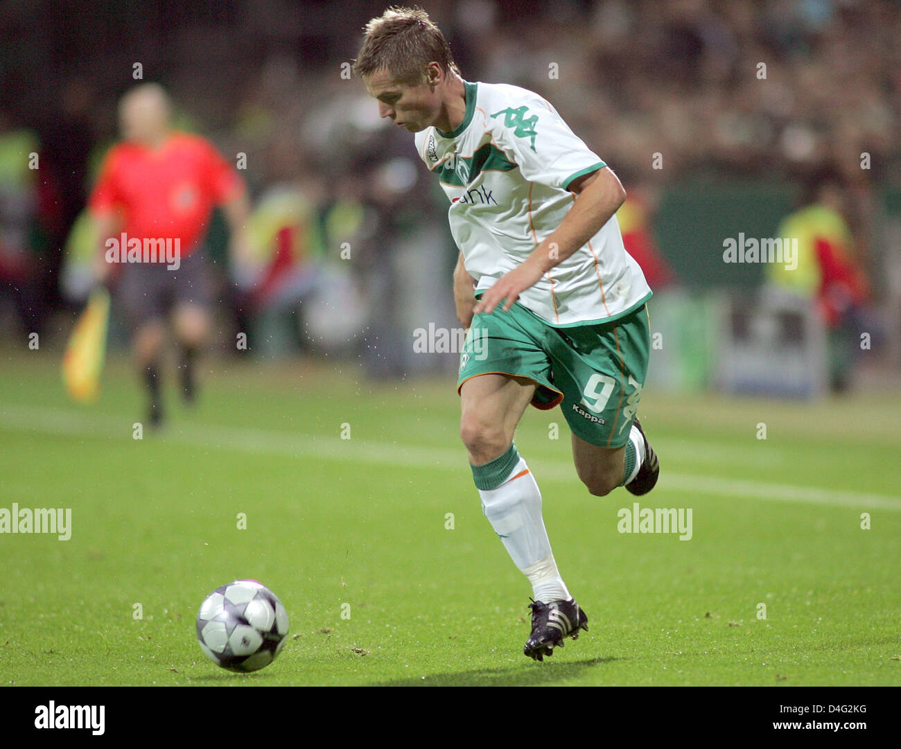 Bremen's Markus Rosenberg shown in action during the UEFA Champions ...
