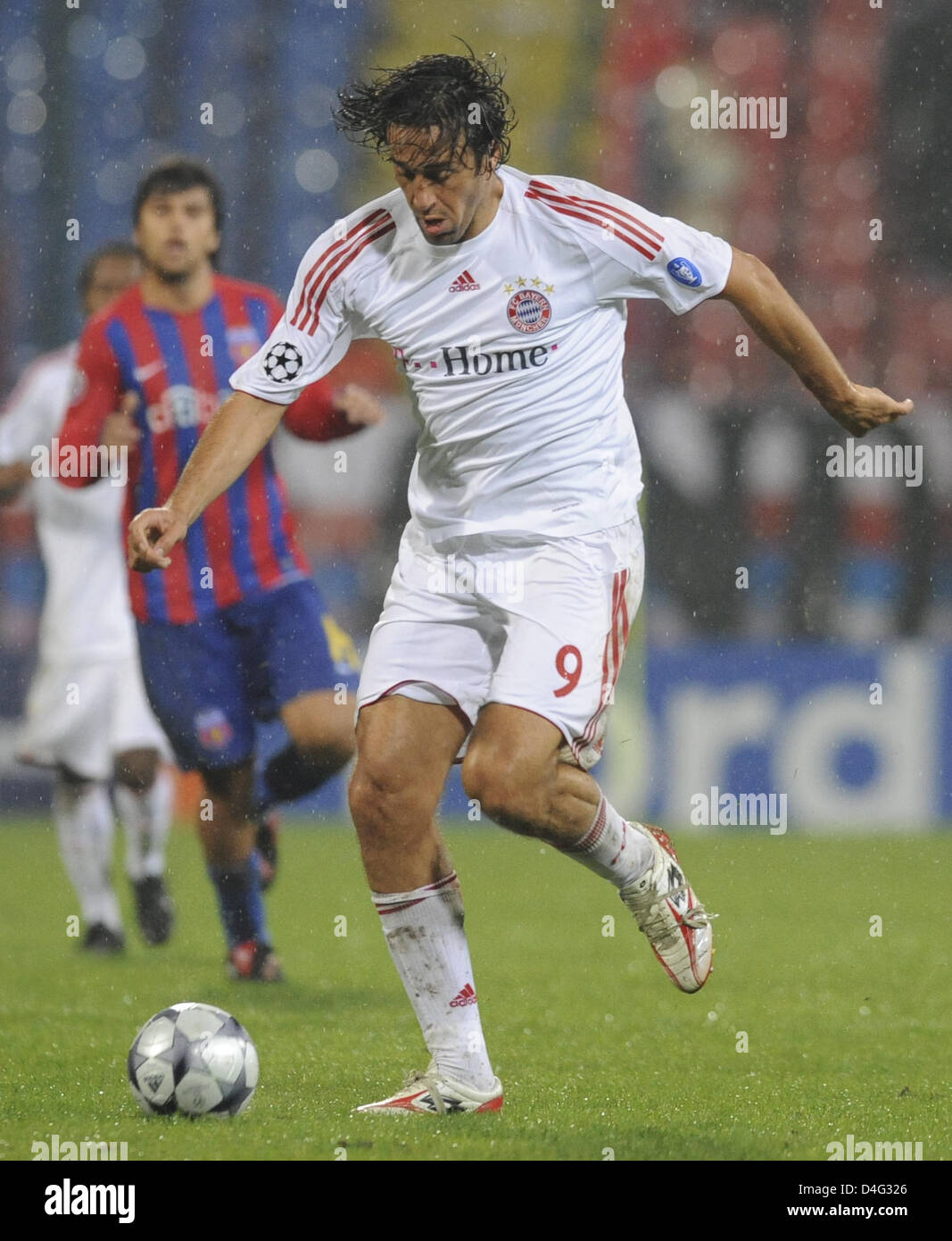 Luca Toni of FC Bayern Munich is shown in action during the UEFA ...