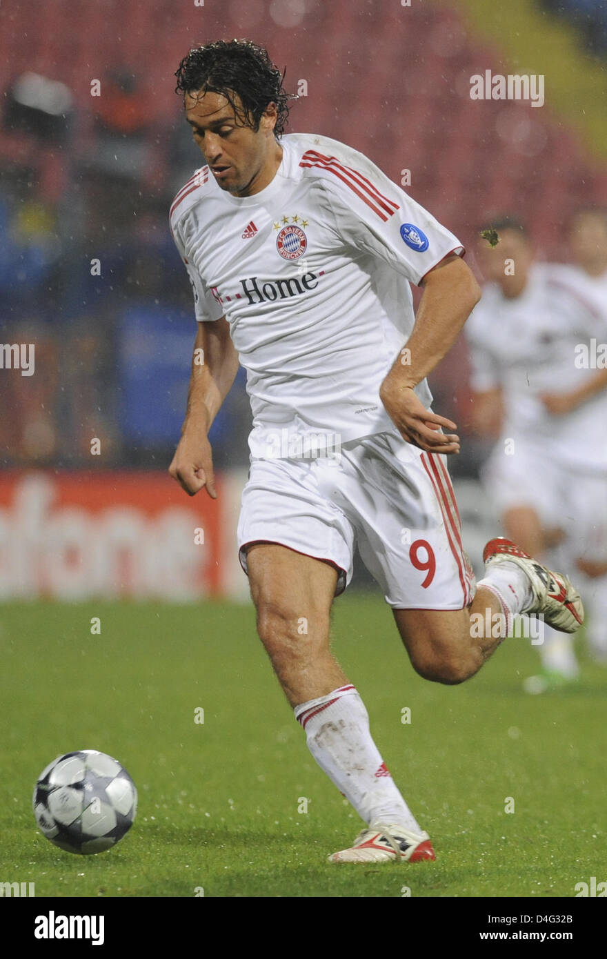 Luca Toni of FC Bayern Munich is shown in action during the UEFA ...
