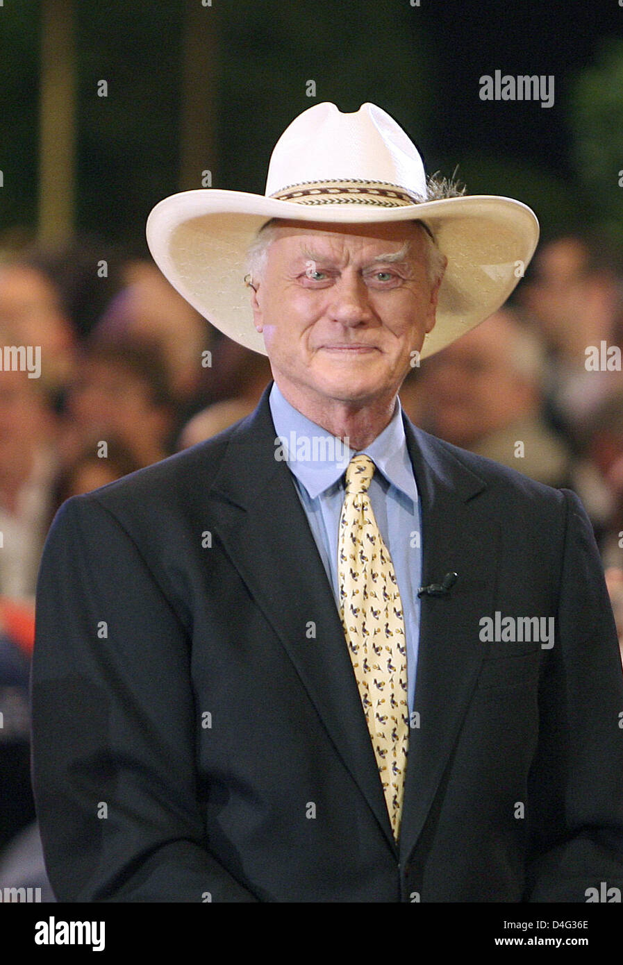 US actor Larry Hagman is pictured during the dress rehearsal of German ...