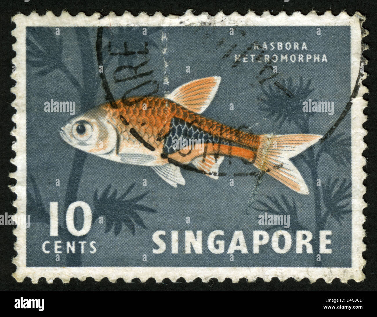 Singapore postage stamp hi-res stock photography and images - Alamy
