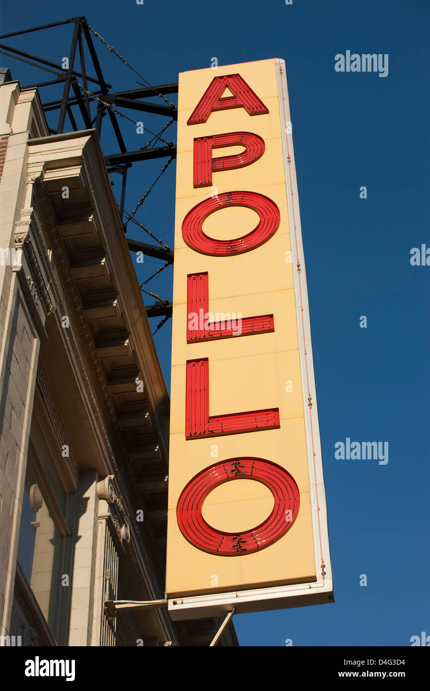 APOLLO THEATER SIGN ONE HUNDRED AND TWENTY FIFTH STREET HARLEM ...