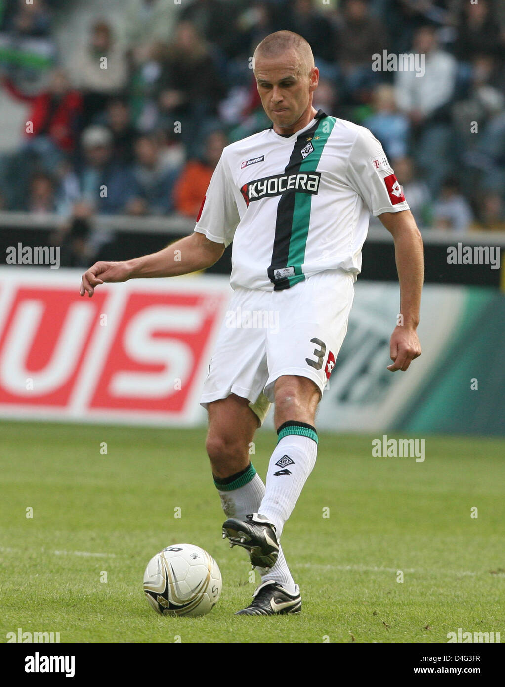 Moenchengladbach's Belgian defence player Filip Daems seen in action ...