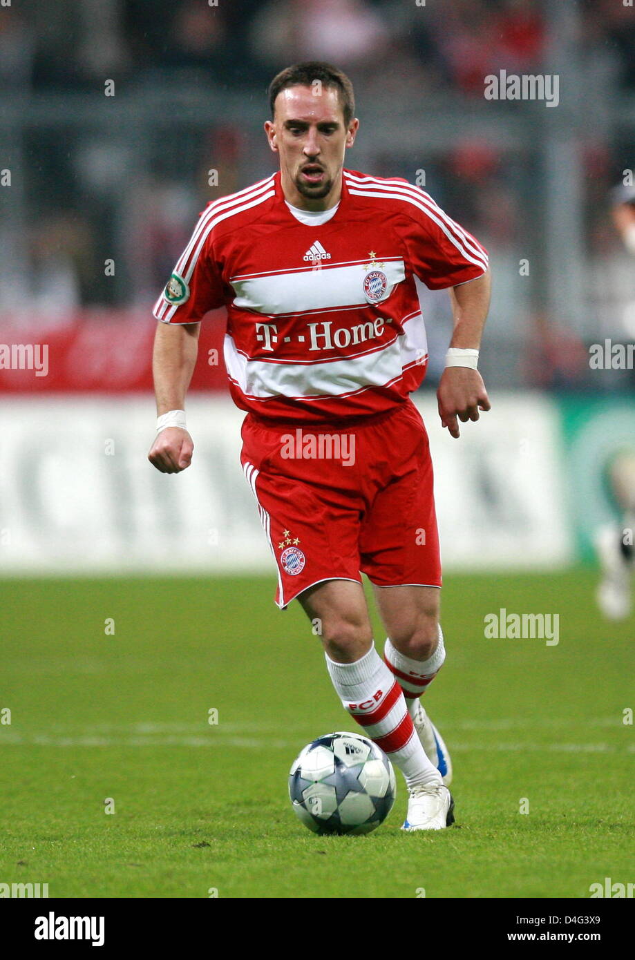 FC Bayern Munich player Franck Ribery is shown in action during the ...