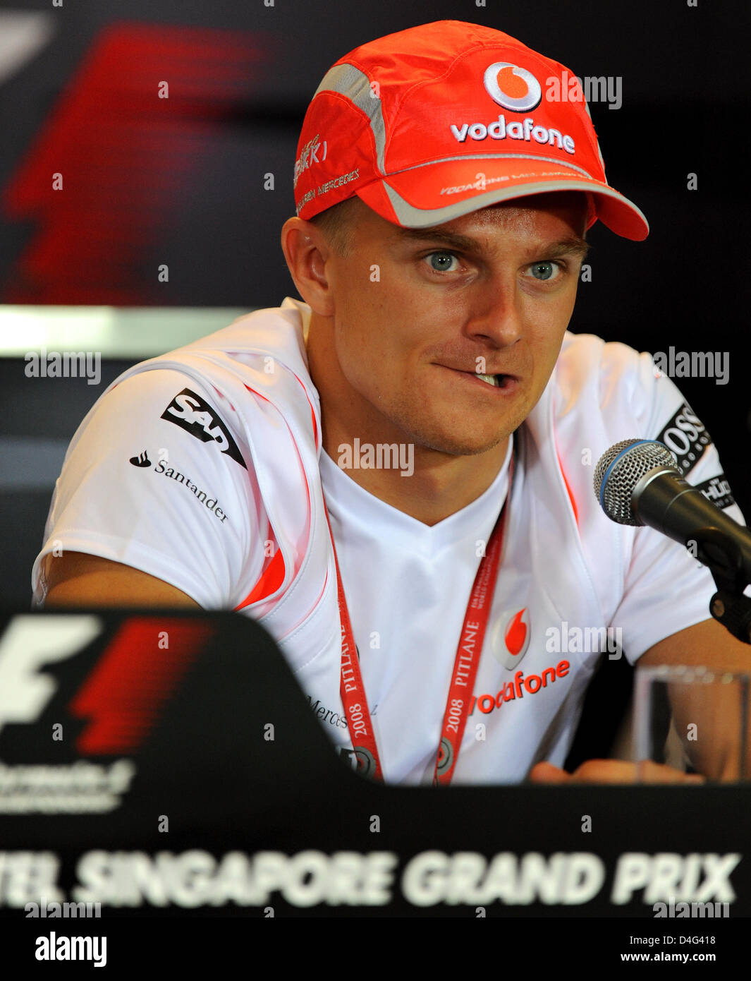 Finnish Formula One driver Heikki Kovalainen of McLaren Mercedes ...
