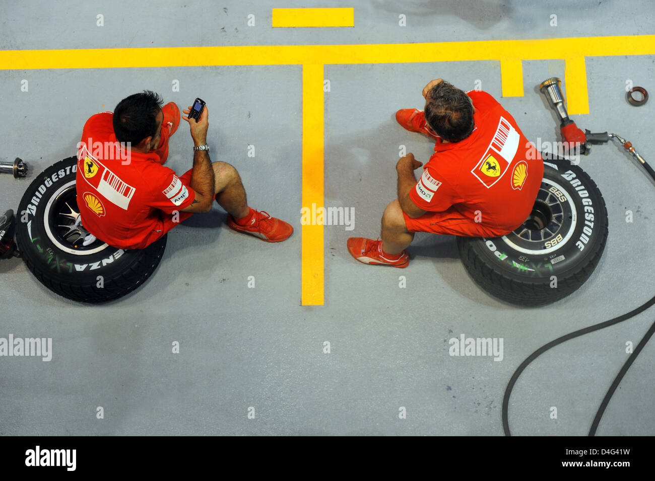 Ferrari Pit Stop Formula High Resolution Stock Photography and Images ...