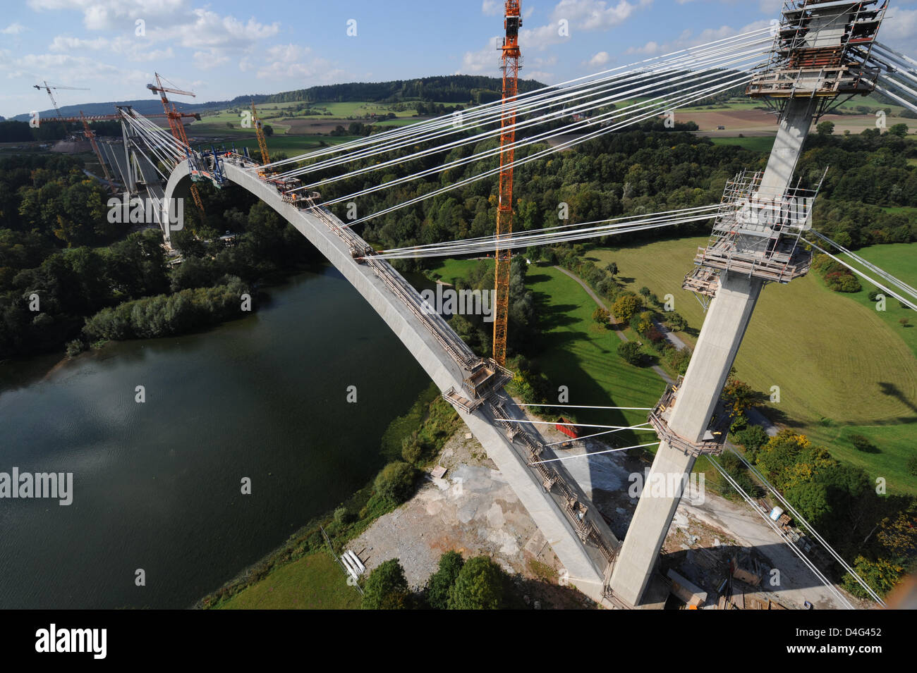 Construction works are completed at the new railway bridge, Europe's ...