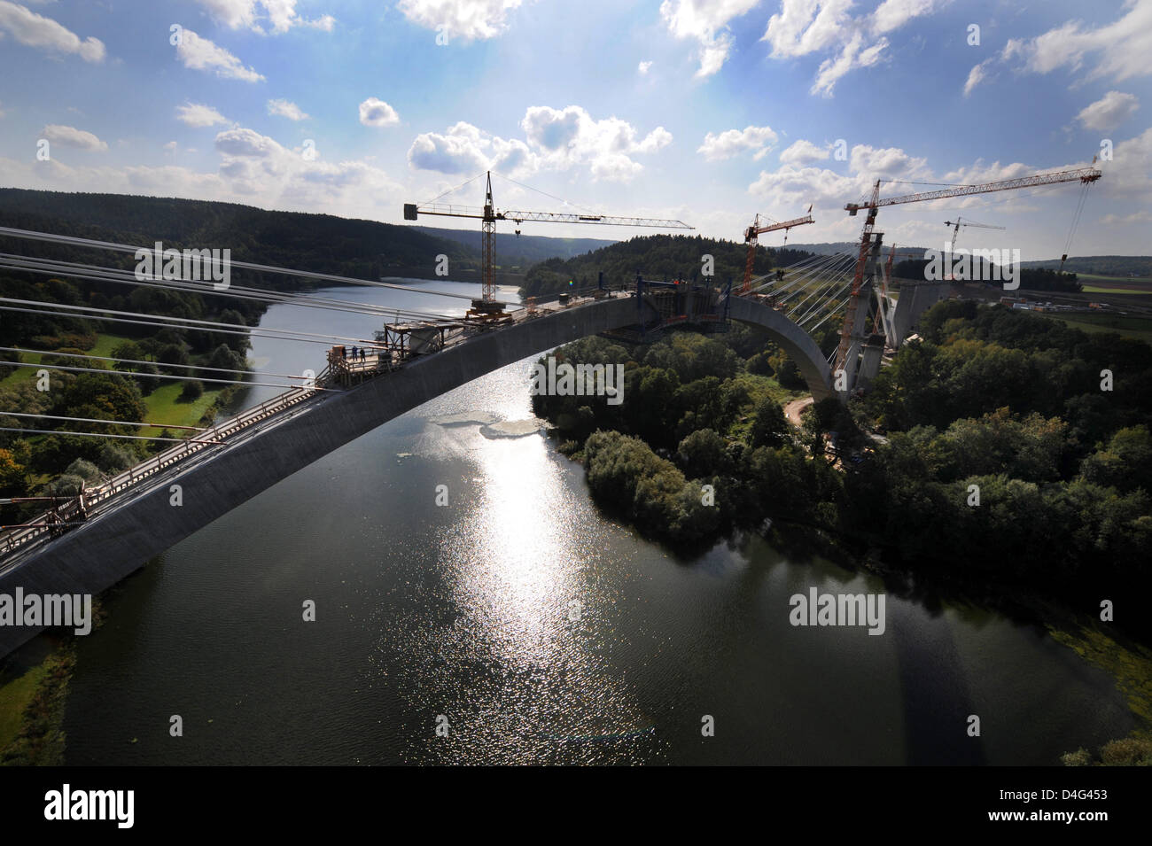 Construction works are completed at the new railway bridge, Europe's ...
