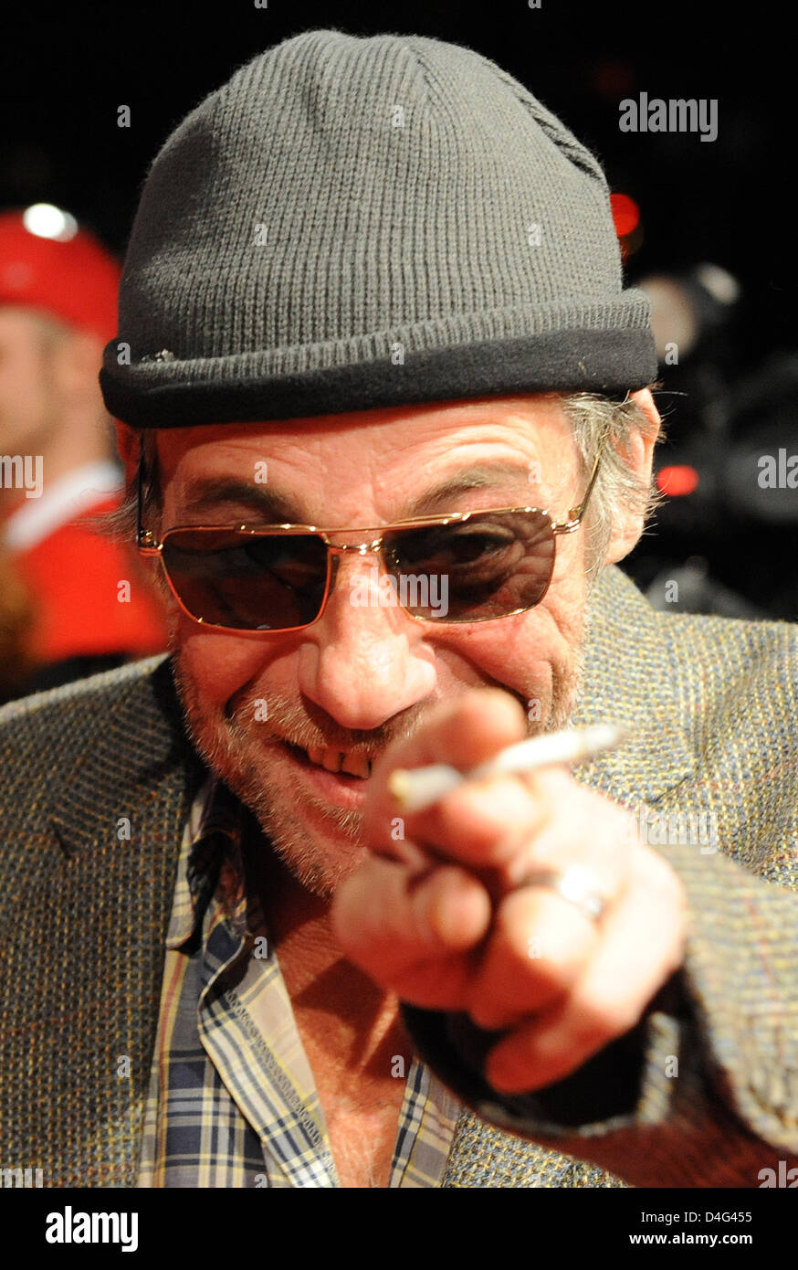 Turkish-German actor Birol Uenel poses as he arrives for the premiere ...